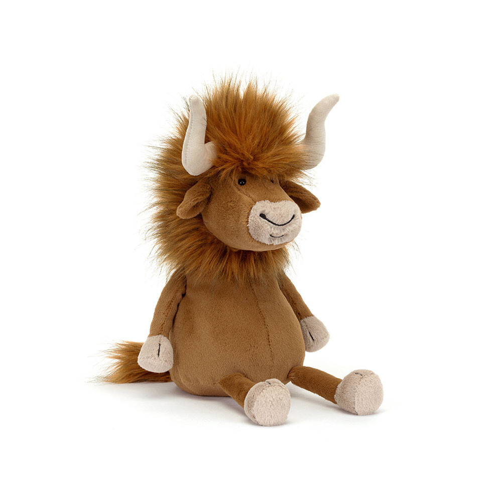 Jellycat Ramone Bull Plüschtier - Süßer Stier mit wilder Mähne um Kus